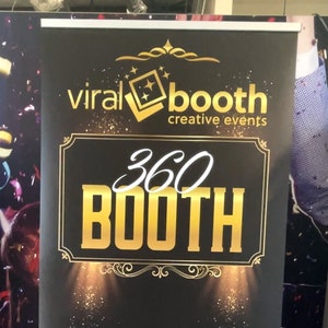 360 Photo Booth Retractable Banner Stand (with or Without Logo) - Etsy