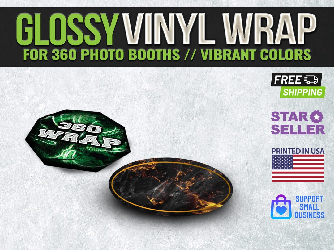 Glossy 360 Booth Logo - Vinyl Logo Decal for Your 360 Photo Booth - Etsy