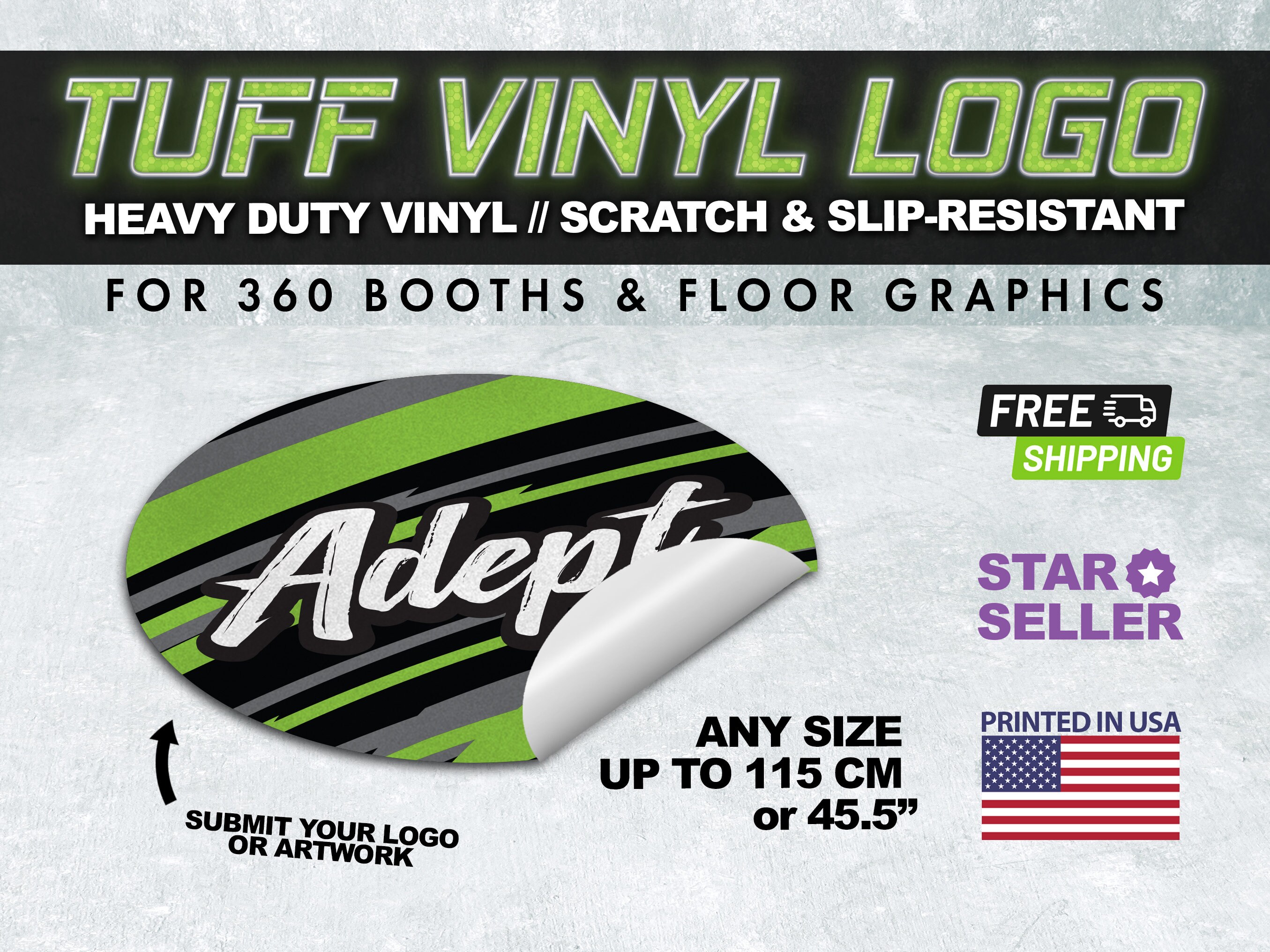 TUFF Heavy Duty Logo for 360 Photo Booths and Floors Durable - Etsy