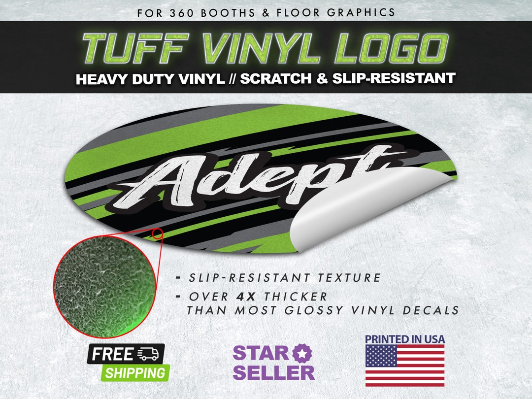 Tuff Heavy Duty Logo for 360 Photo Booths and Floors| Durable | Slip ...