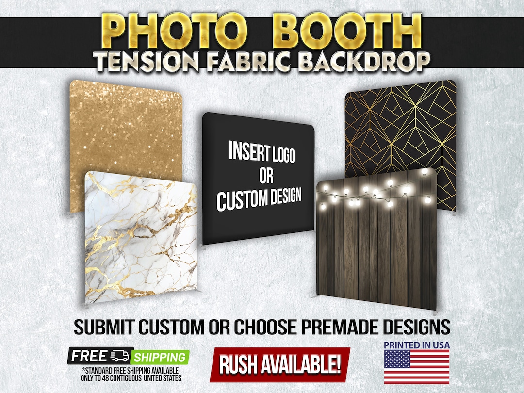 Photo Booth Backdrop | Tension Fabric Pillowcase Backdrop With Stand ...