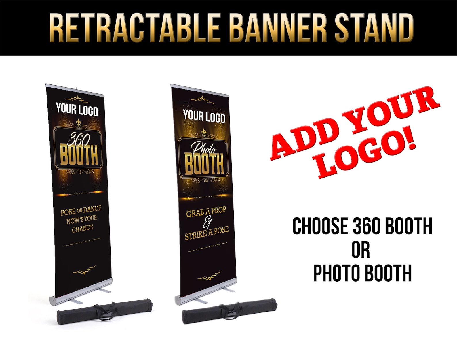 360 Photo Booth Retractable Banner Stand with or Without - Etsy