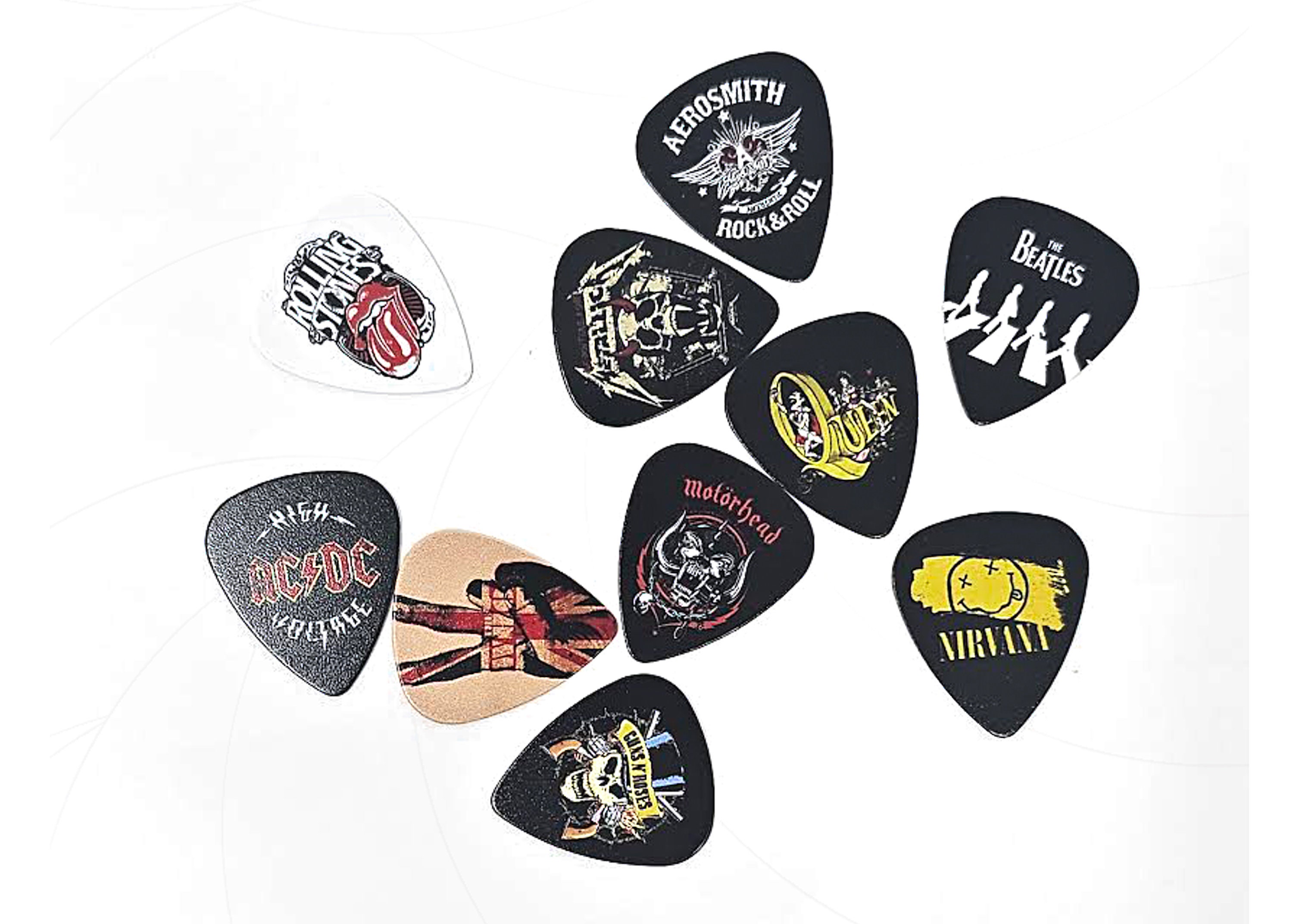 Rock Bands Logo Vol 1 Picks: 10-pack of Standard Celluloid - 0.71mm - Etsy