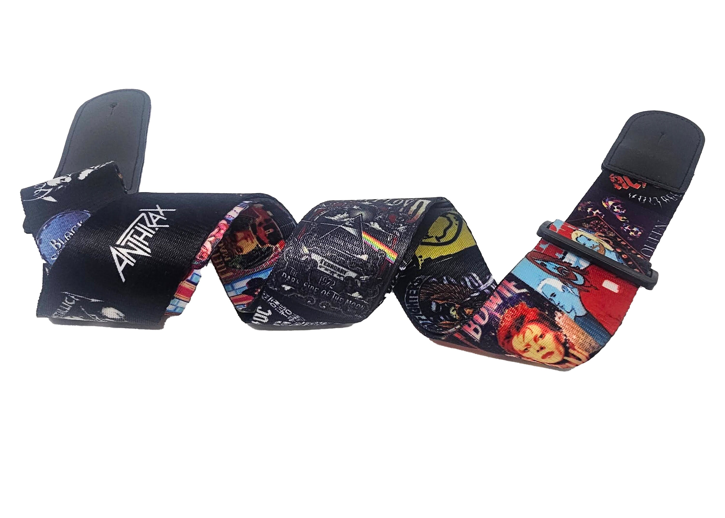 Popular Rock Bands Polyester Guitar Strap | for Electric and Hollow ...