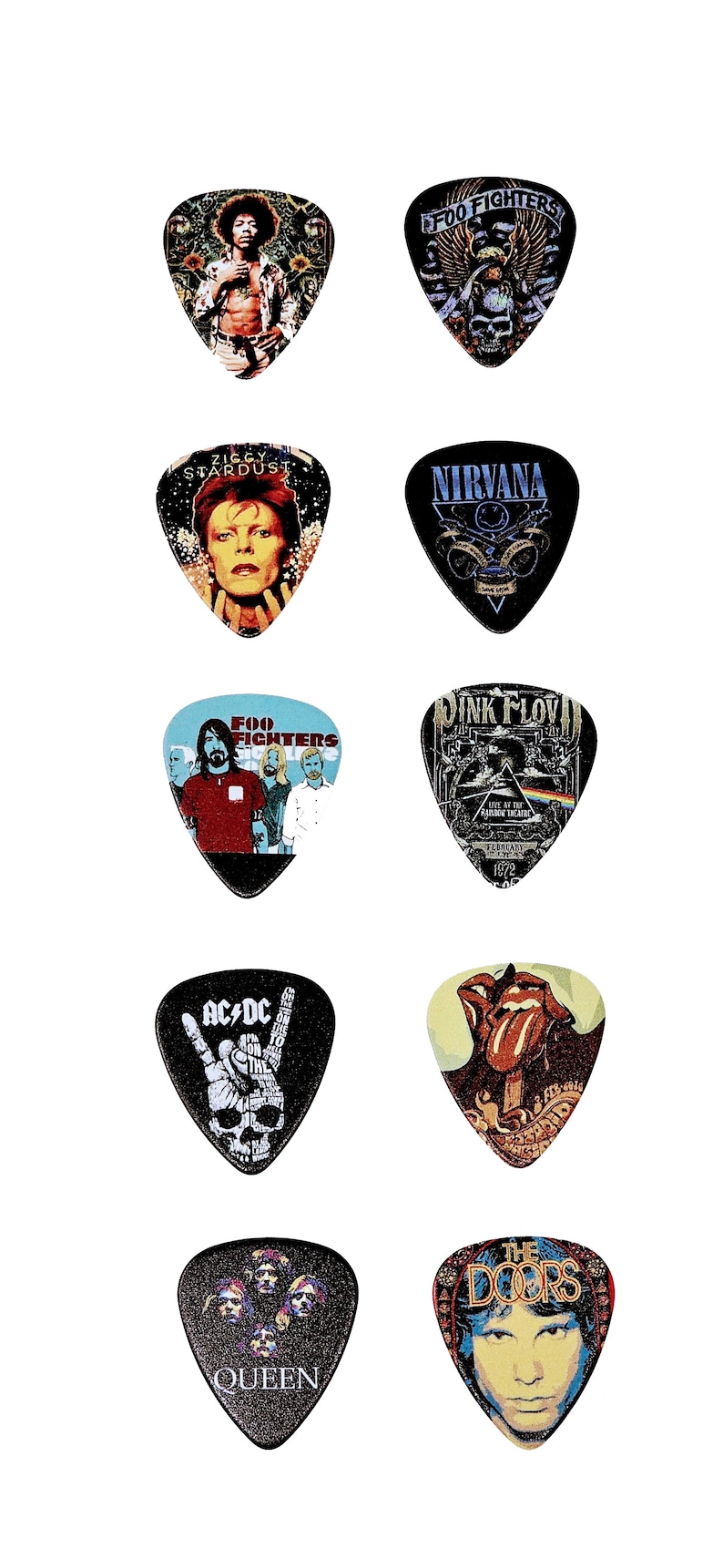 Rock Band Picks: 10-pack of Standard Celluloid - 0.71mm - Etsy