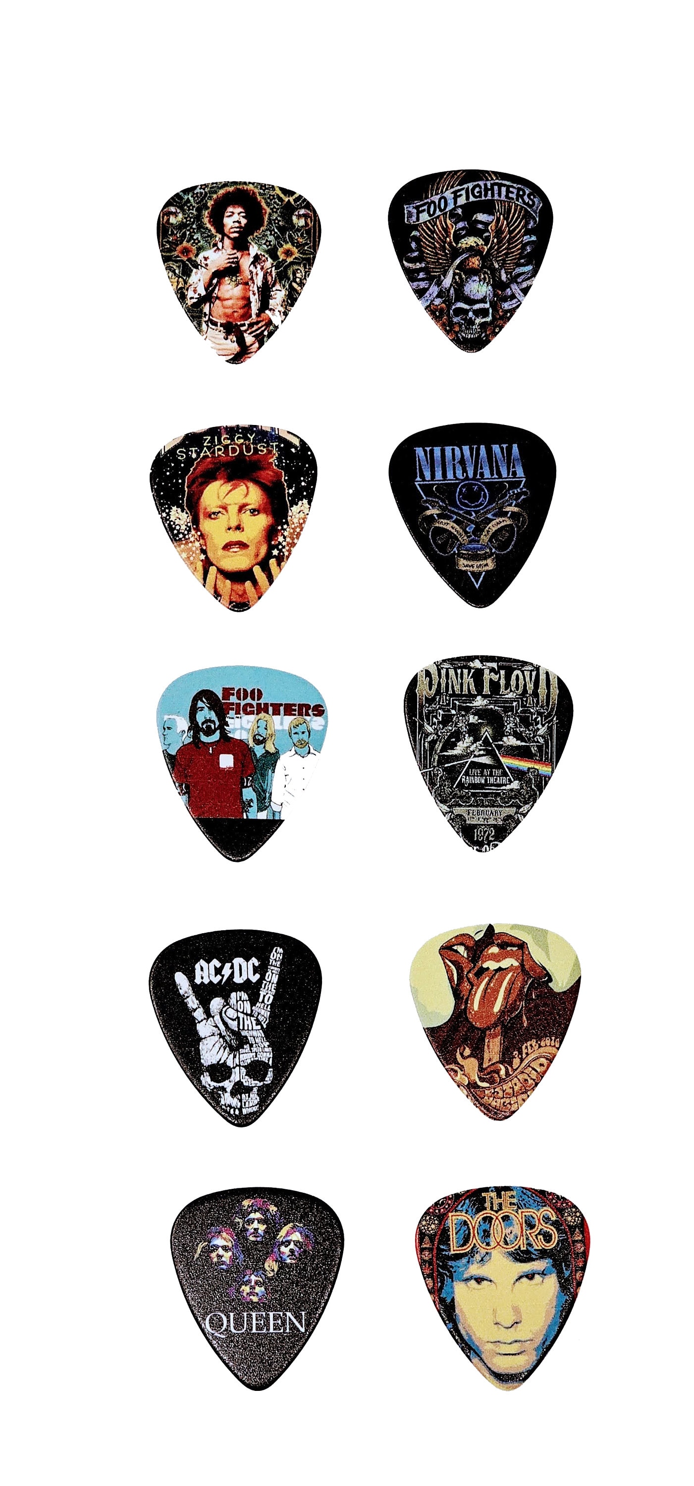 Rock Band Picks: 10-pack of Standard Celluloid - 0.71mm - Etsy