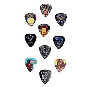 Rock Band Picks: 10-pack of Standard Celluloid - 0.71mm - Etsy