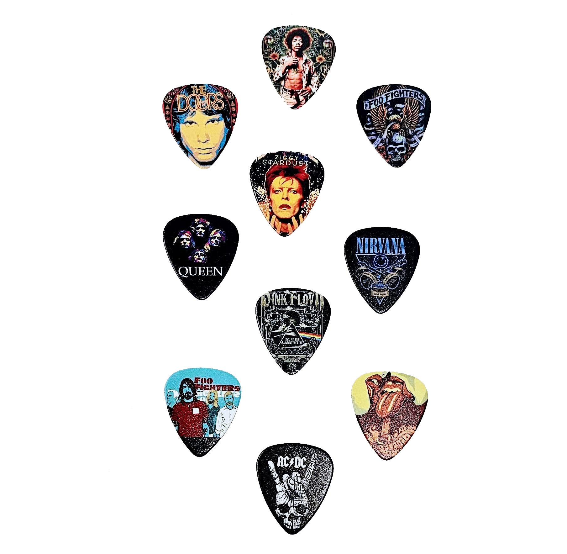 Rock Band Picks: 10-pack of Standard Celluloid - 0.71mm - Etsy