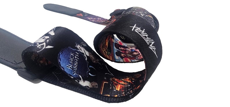 Popular Rock Bands Polyester Guitar Strap | for Electric and Hollow ...