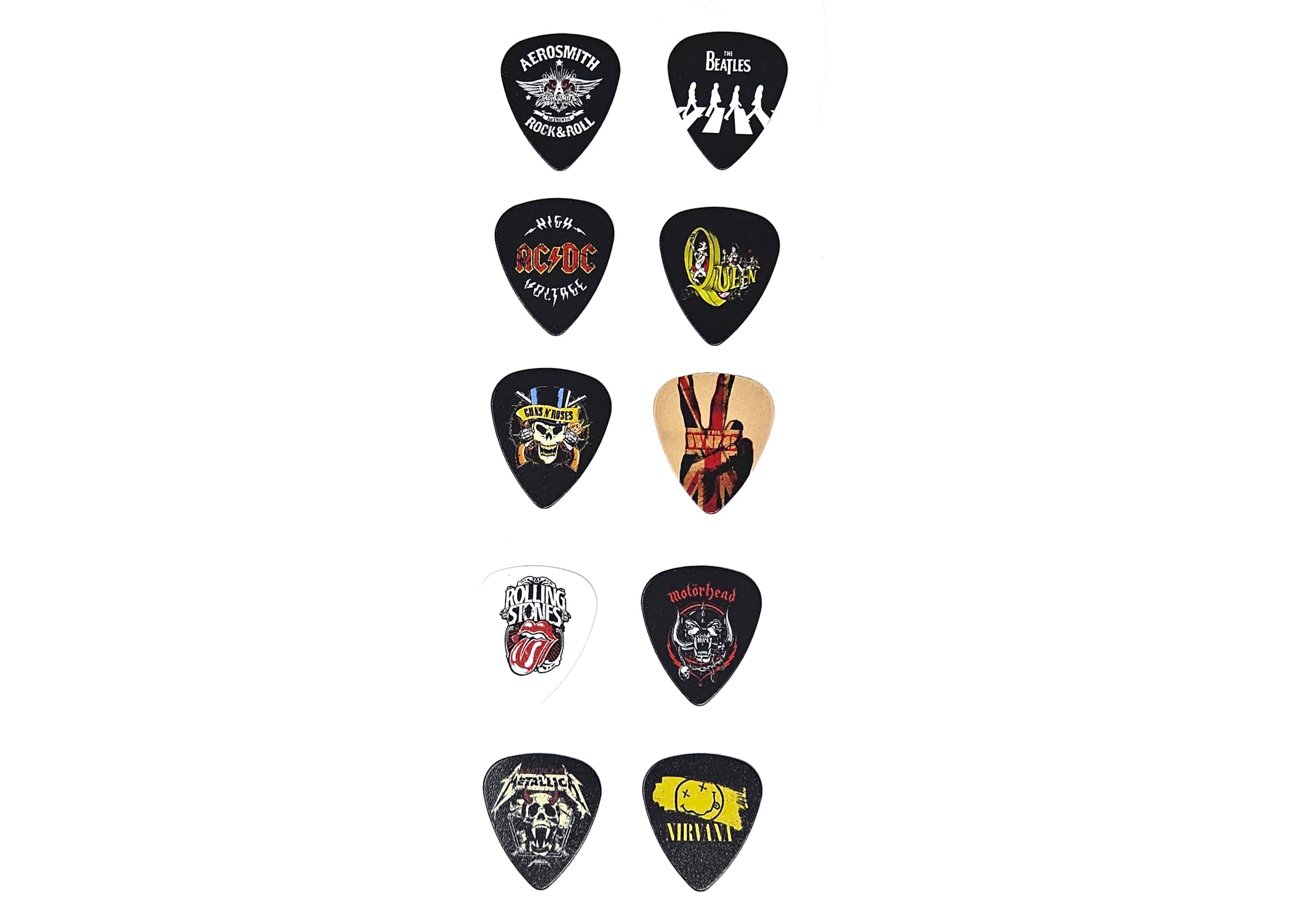 Rock Bands Logo Vol 1 Picks: 10-pack of Standard Celluloid - 0.71mm - Etsy