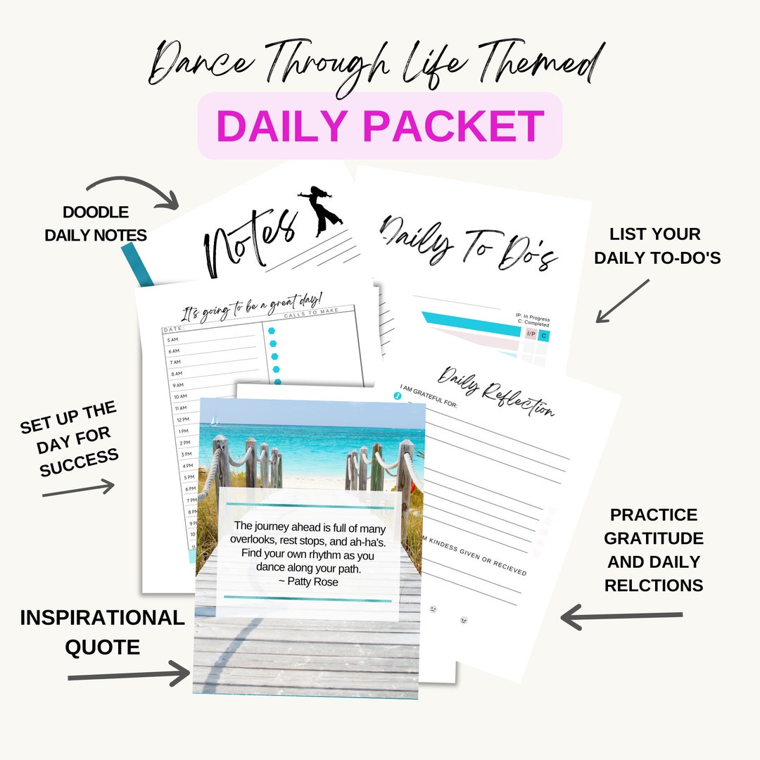 DAILY PACKET UNDATED Planning Including (35 Pages Total, Daily Pages ...