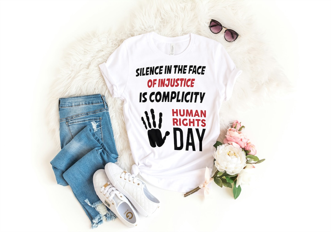 Silence in the Face is Complicity Human Rights Day, White Black ...