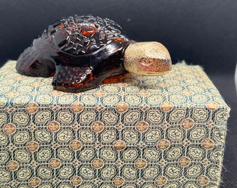Vintage Avon Turtle Brown Glass Cologne Bottle Collectible - Etsy
