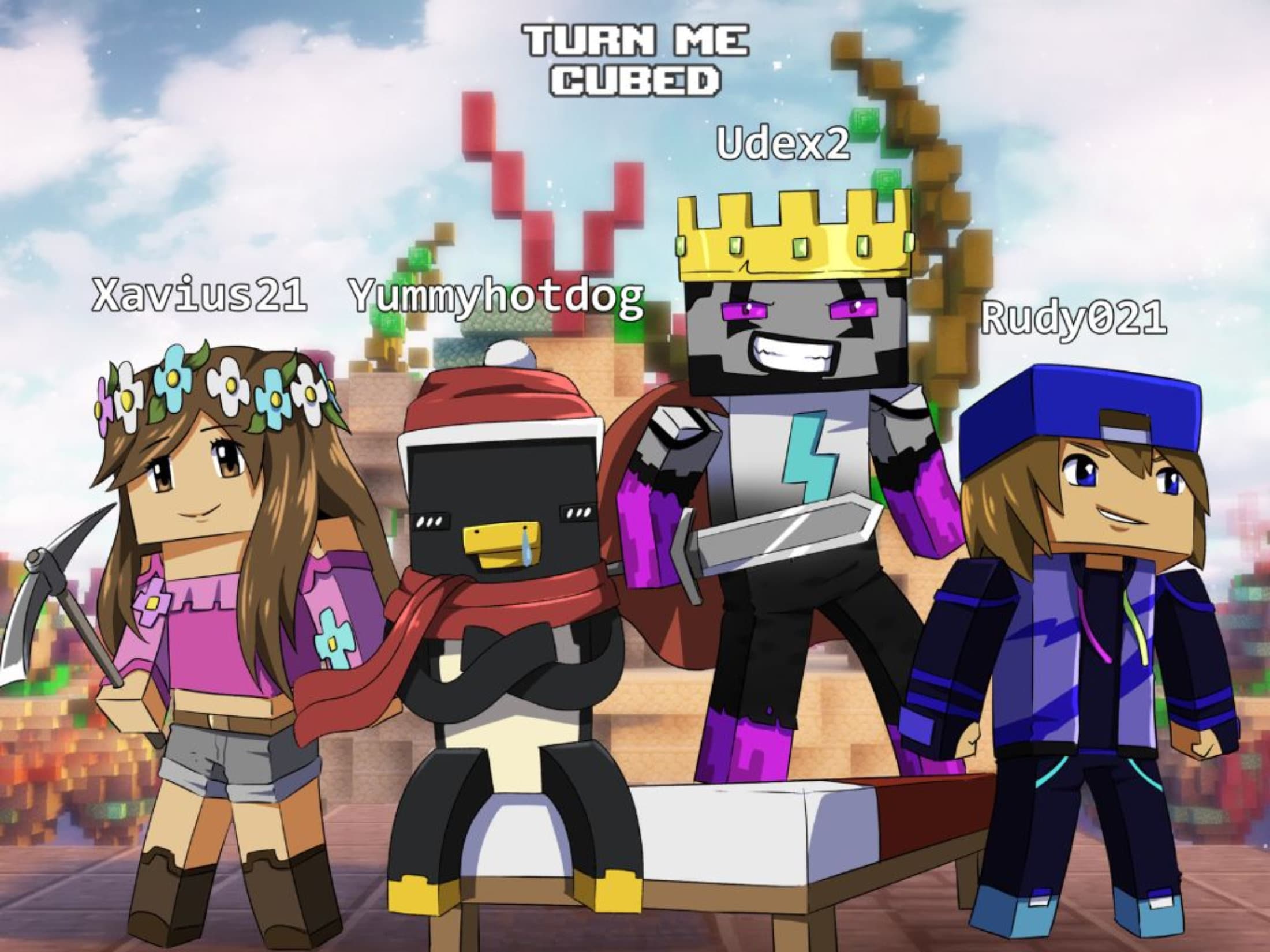 Custom Minecraft Portrait Cartoon Child Art Poster Video - Etsy UK