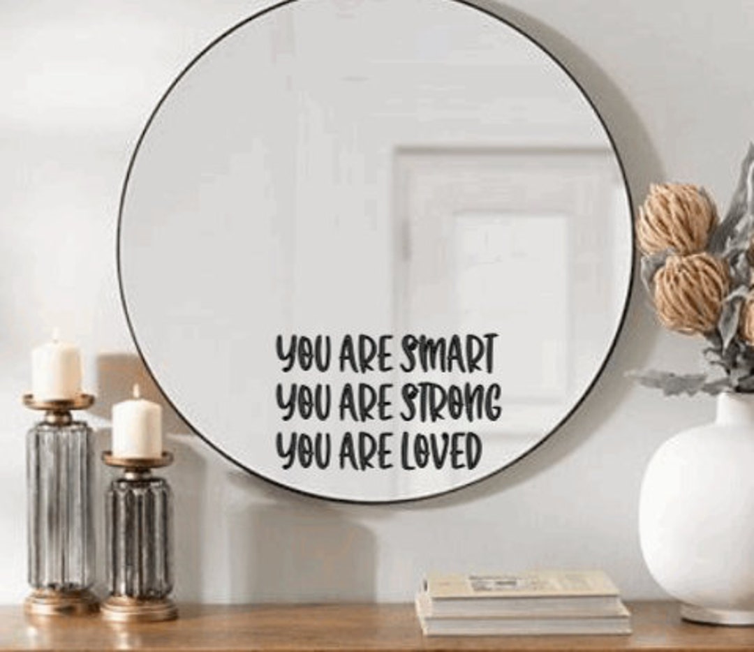Custom Positive Self Affirmation Mirror Decals Affirmation ...