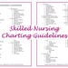 Skilled Nursing Charting Guidelines - Etsy