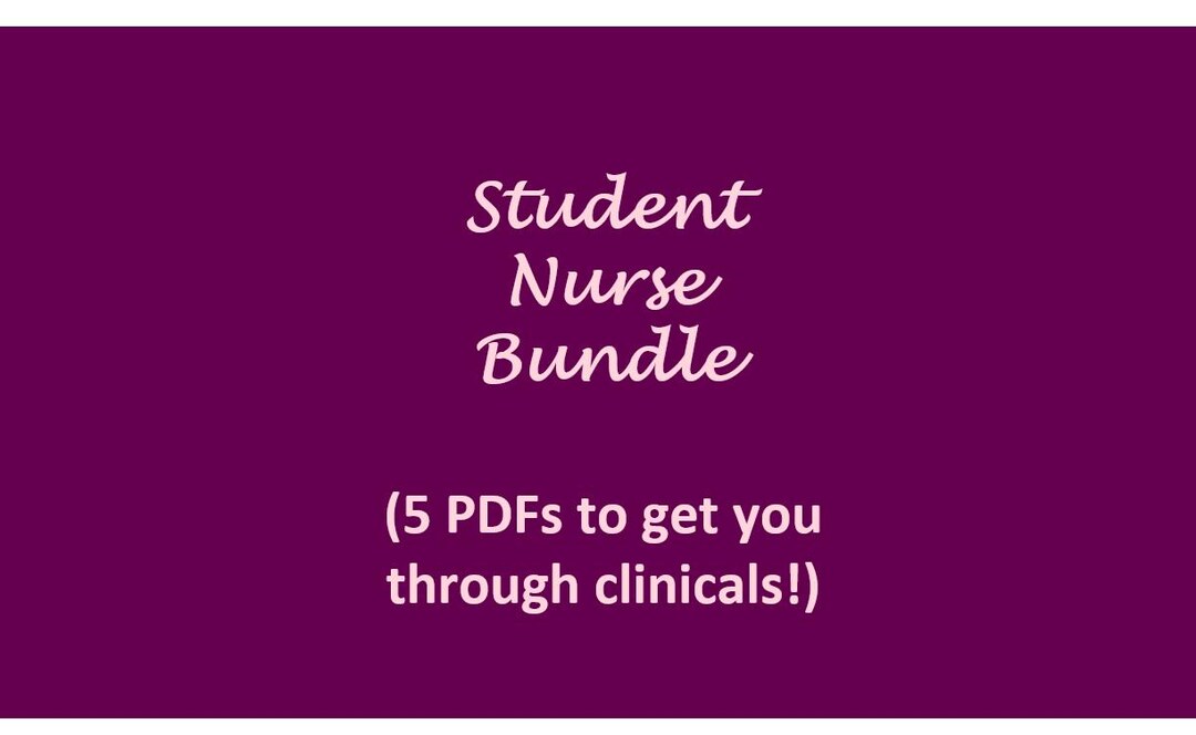 Nursing Student Bundle - Etsy