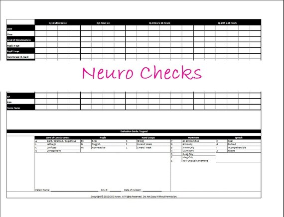 Neuro Checks - Etsy