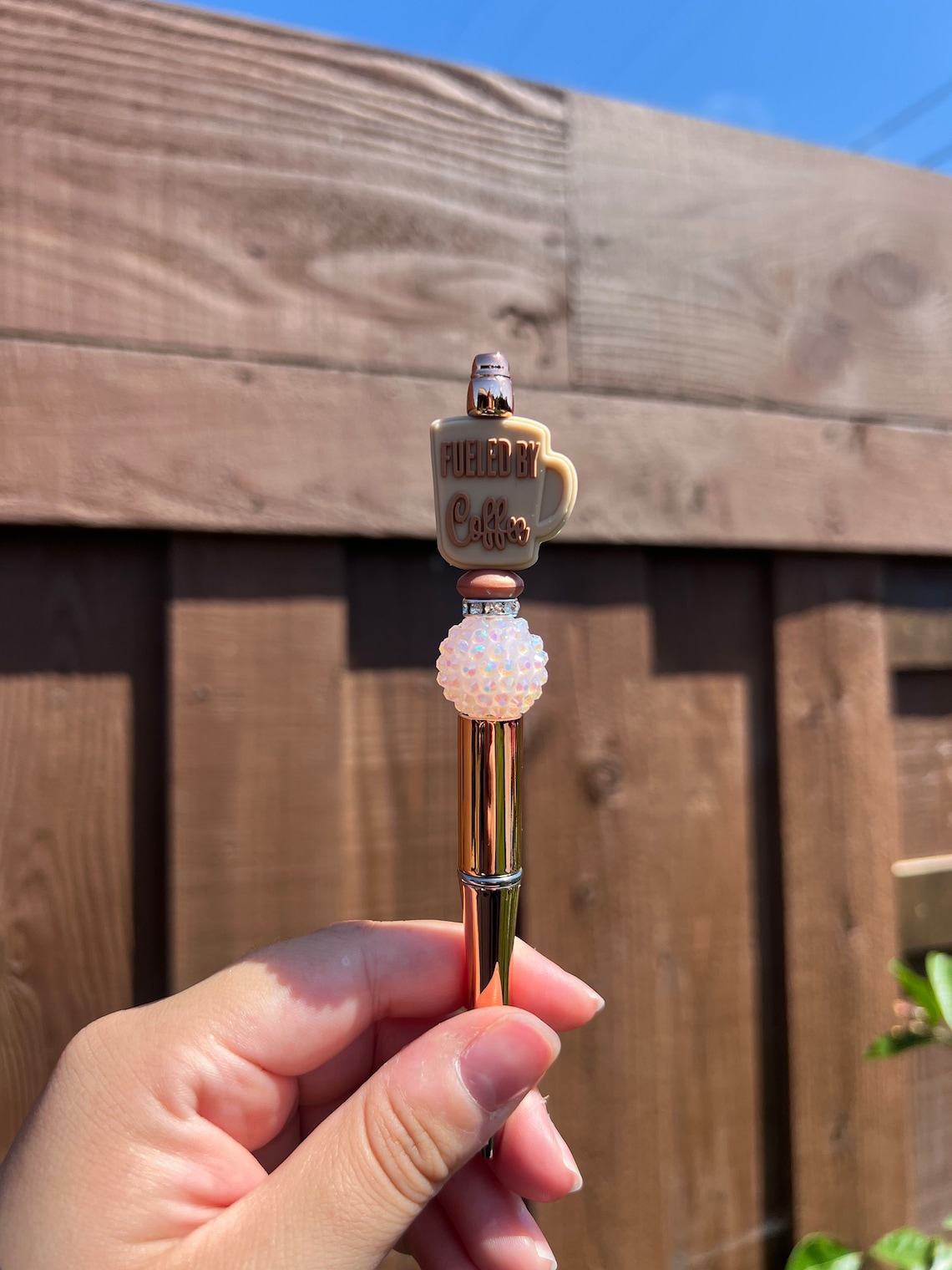 Coffee Beaded Pens Beaded Pens - Etsy