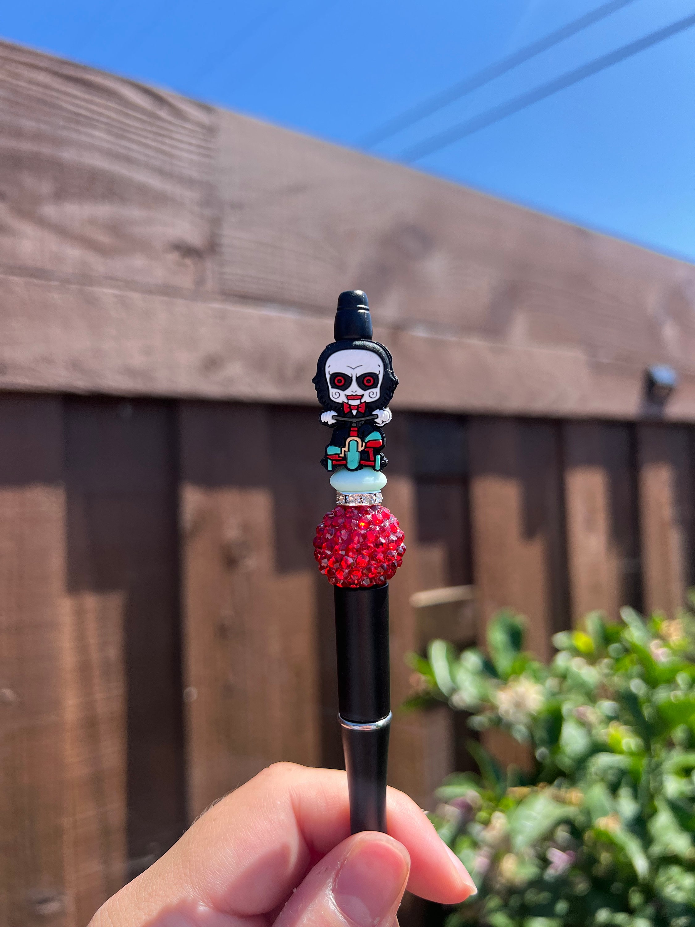 Horror Movie Pens Halloween Character Pens Horror Beaded Pens - Etsy