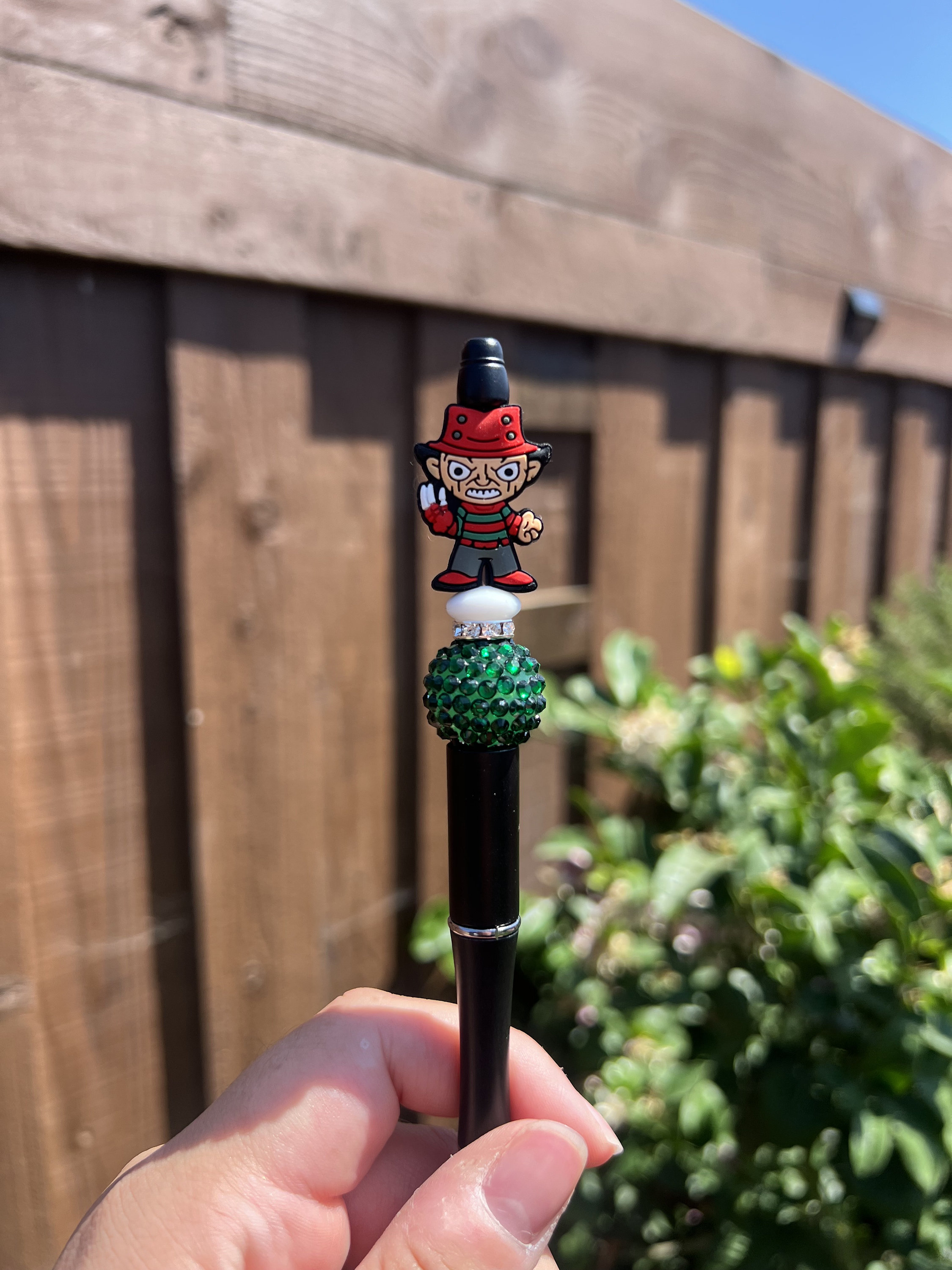 Horror Movie Pens Halloween Character Pens Horror Beaded Pens - Etsy