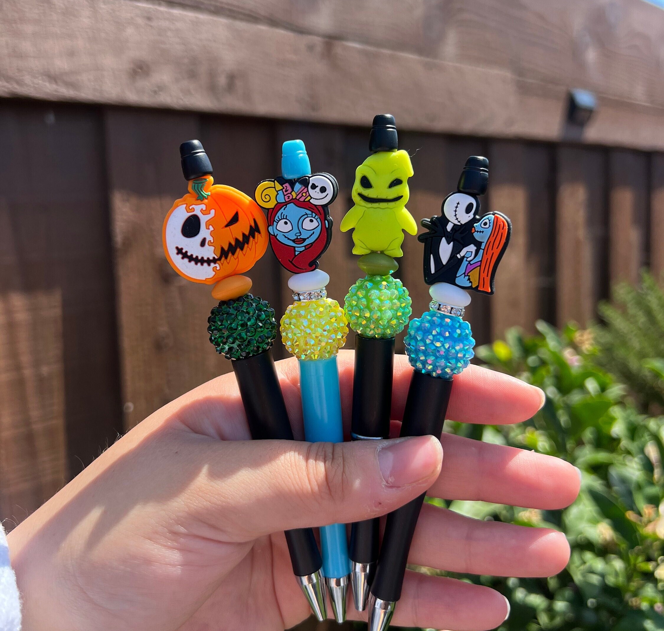 Christmas Nightmare Beaded Pens Jack Sally Beaded Pens - Etsy