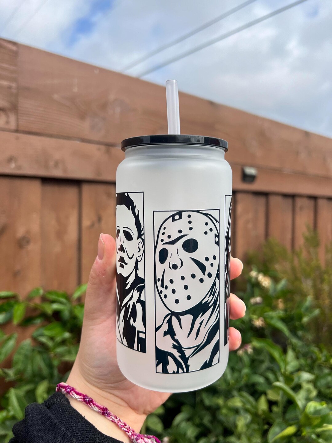 Horror Cup Horror Glass Can Horror Movie Glass Can Halloween Movie Cup ...