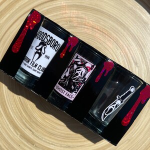 Horror Shot Glasses Horror Shot Glass Set Shot Glasses - Etsy
