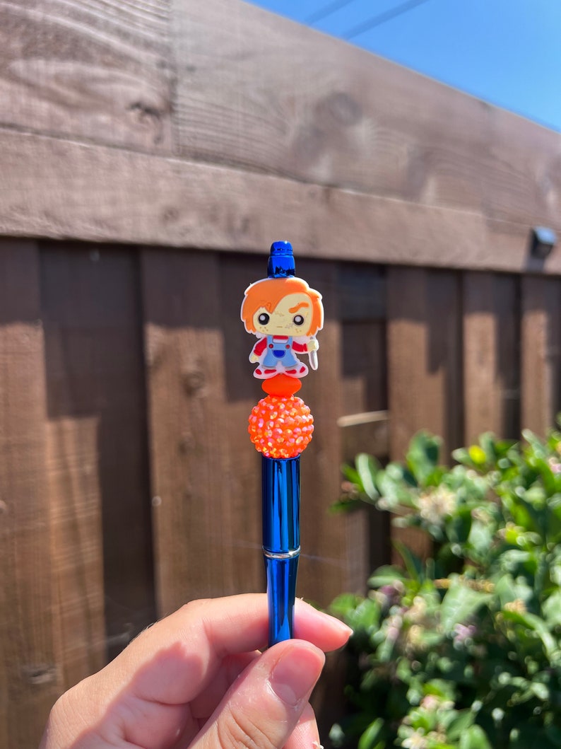 Horror Movie Pens Halloween Character Pens Horror Beaded Pens - Etsy