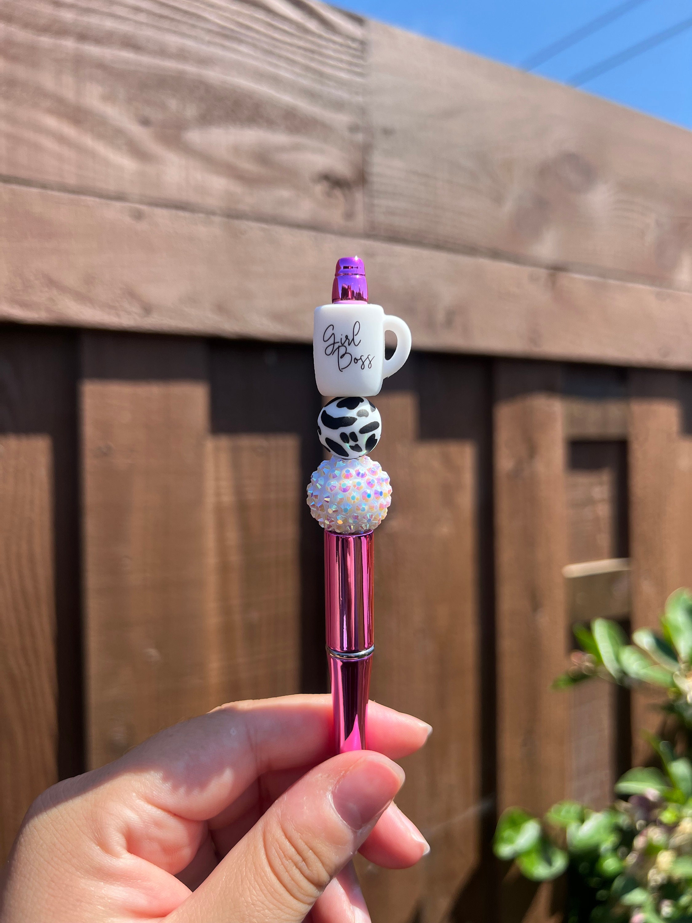 Coffee Beaded Pens Beaded Pens - Etsy