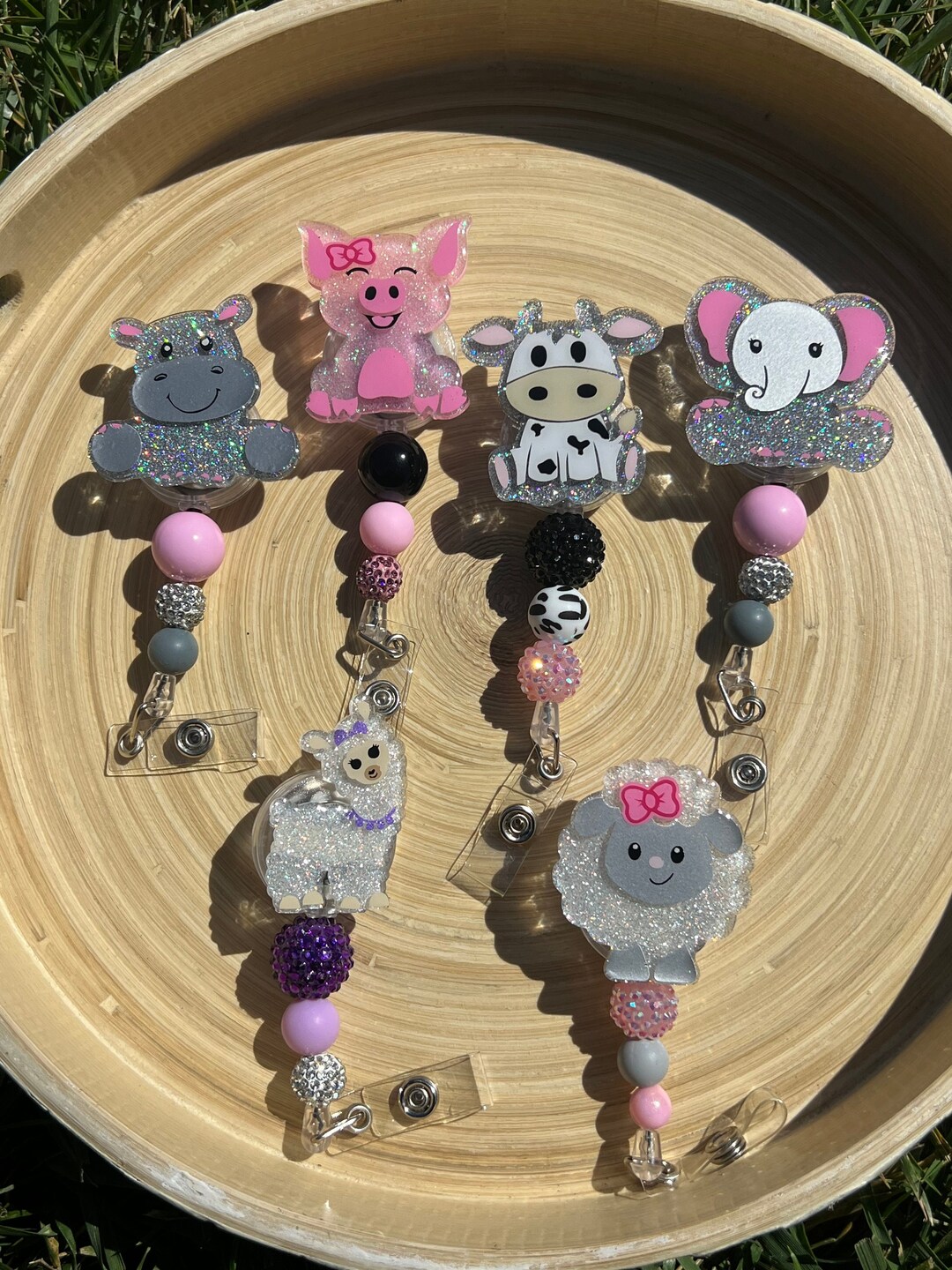 Animal Character Badge Reels - Etsy