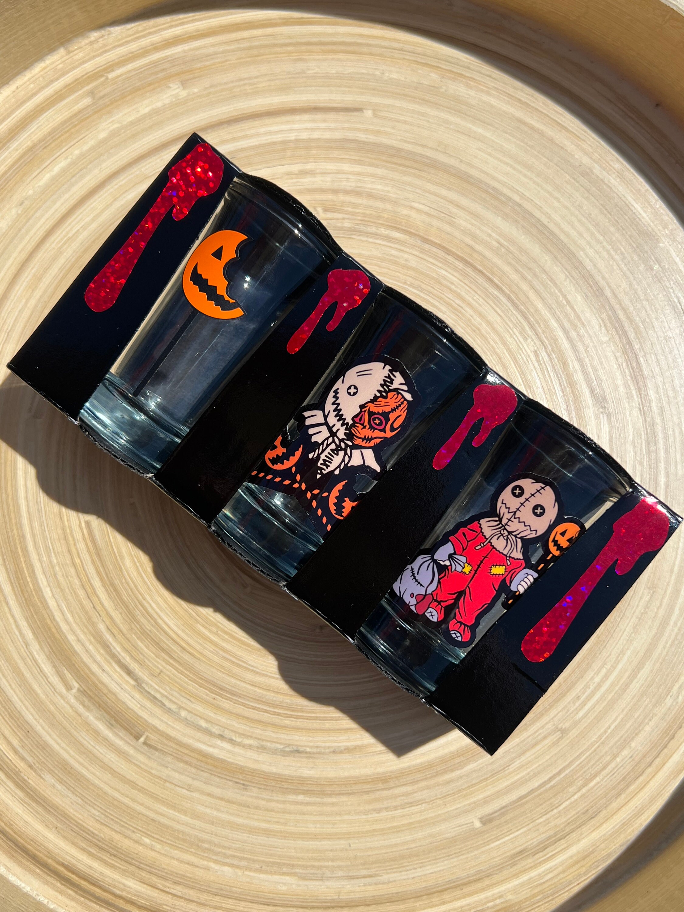 Horror Shot Glasses Horror Shot Glass Set Shot Glasses - Etsy