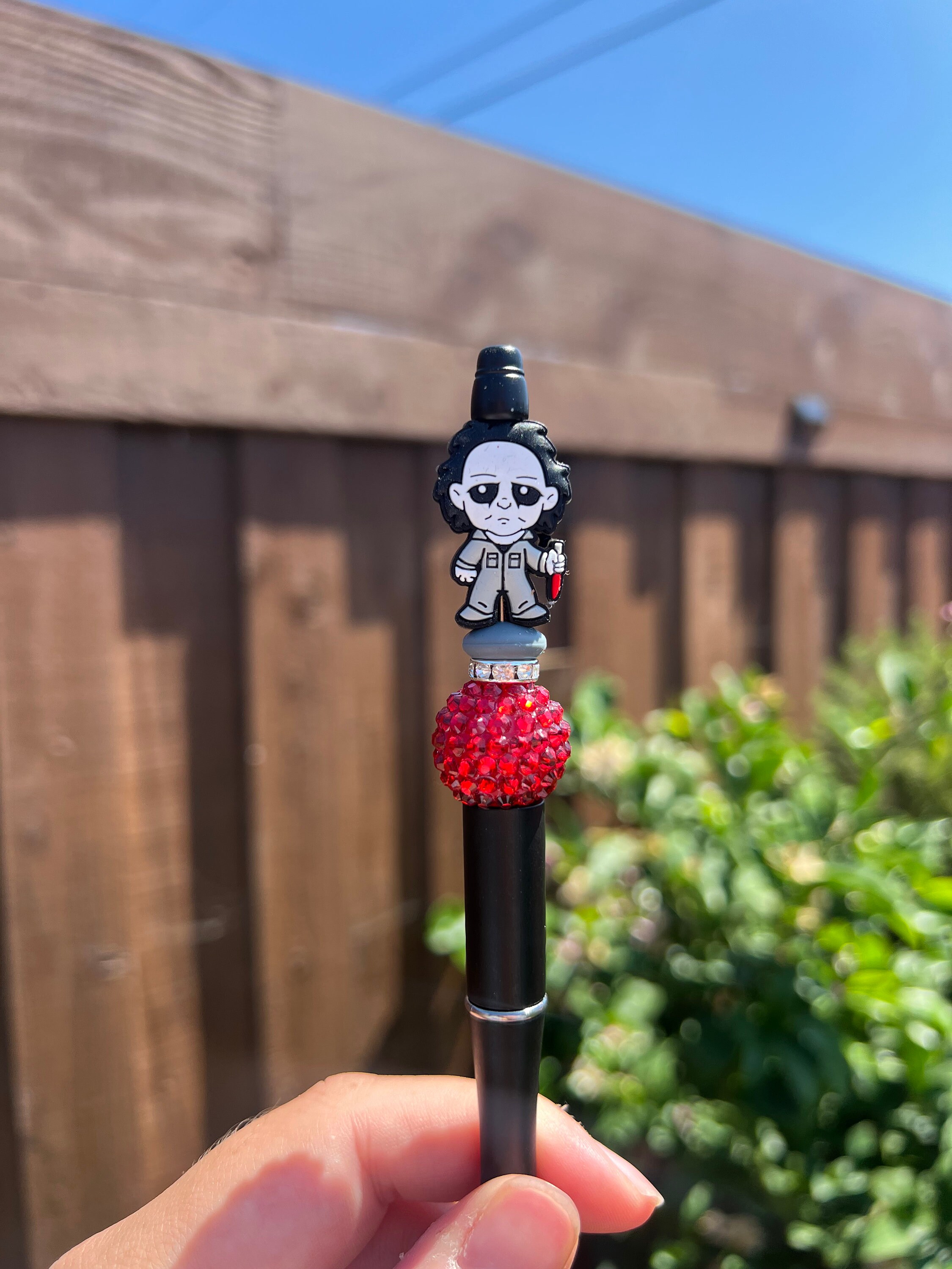 Horror Movie Pens Halloween Character Pens Horror Beaded - Etsy