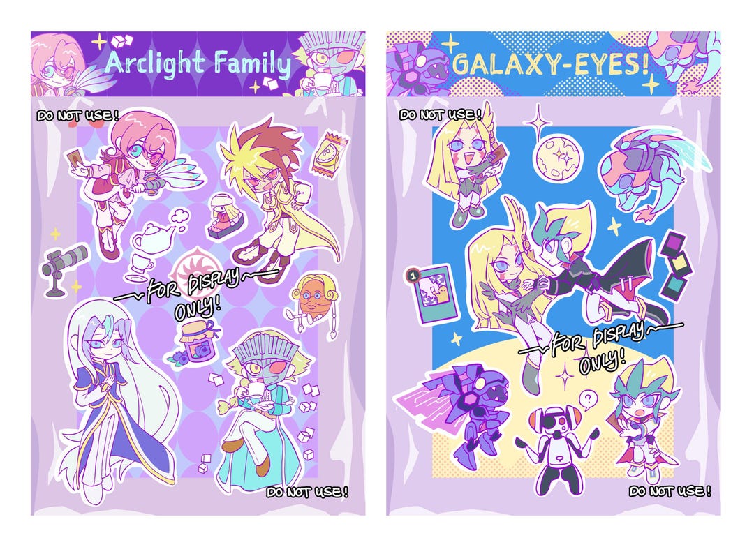 Yu-gi-oh! ZEXAL Sticker · Vetrix Family (arclight) & Galaxy-eyes Duo - Etsy