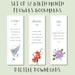 Printable Birth Month Flowers Bookmarks, Set of 12, Digital Bookmarks ...