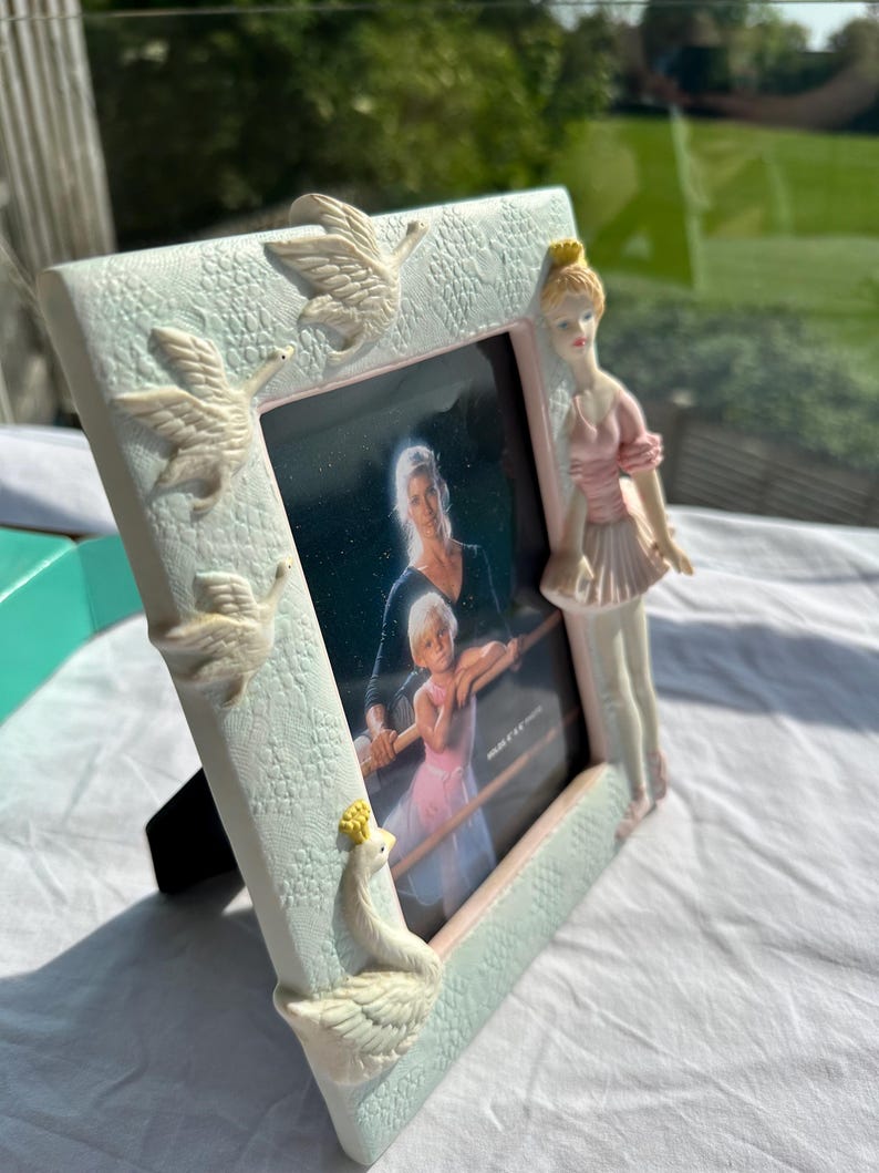 Beautiful Vintage Rare Ballerina Picture Frame, Swan Photo Frame ...