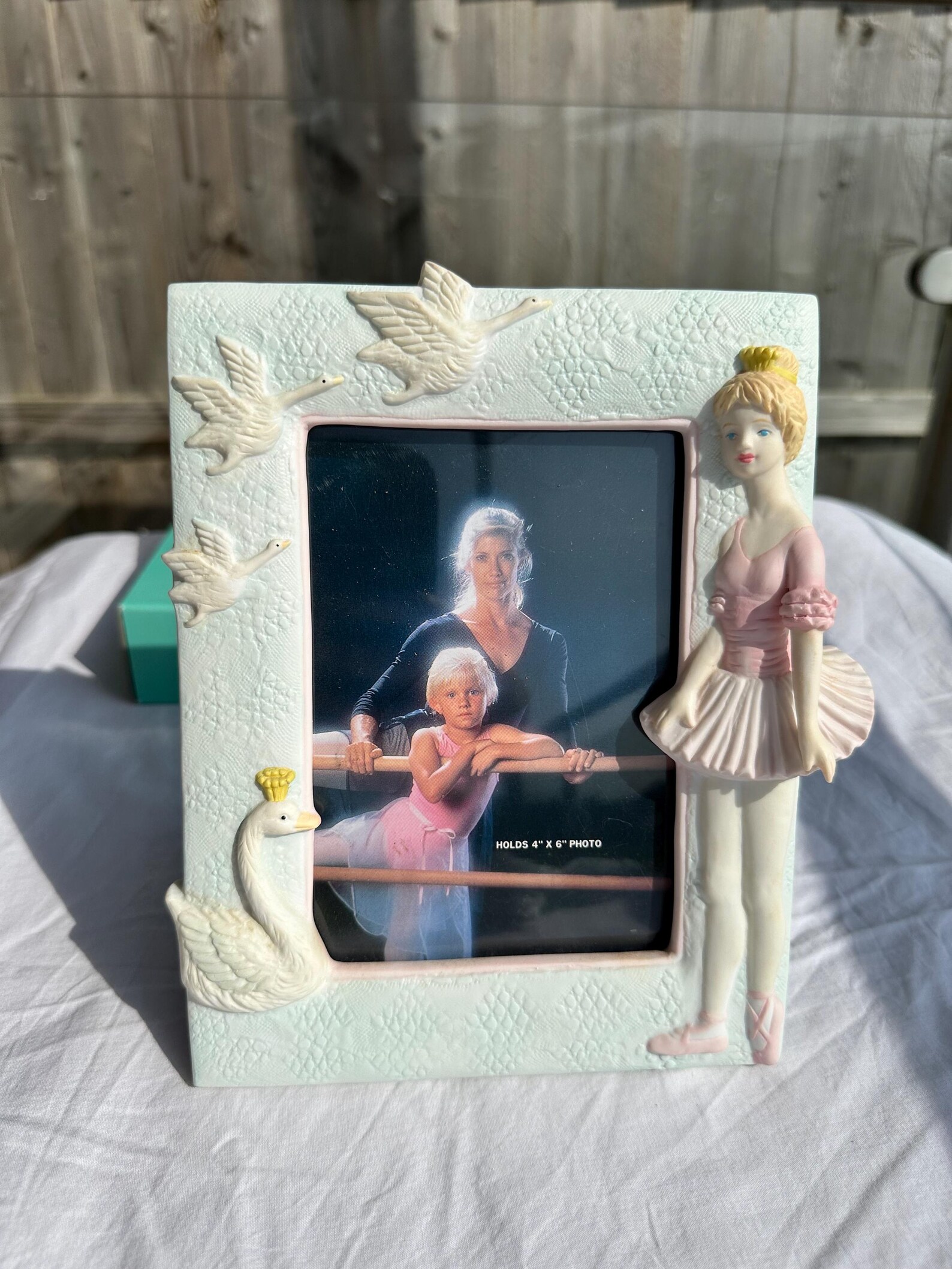 Beautiful Vintage Rare Ballerina Picture Frame, Swan Photo Frame ...