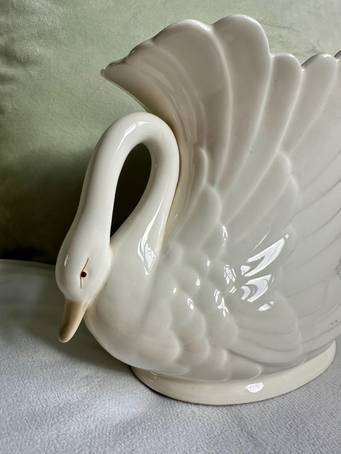 Beautiful Vintage Marks and Rosenfeld Swan Vase / Swan Decor, Coquette ...