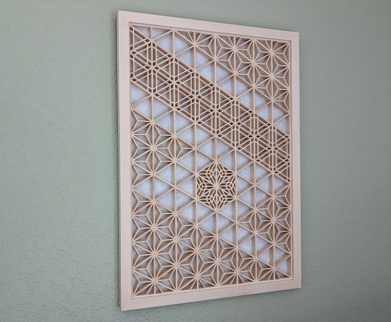 Kumiko Art Frame / Handmade Japanese Woodworking - Etsy