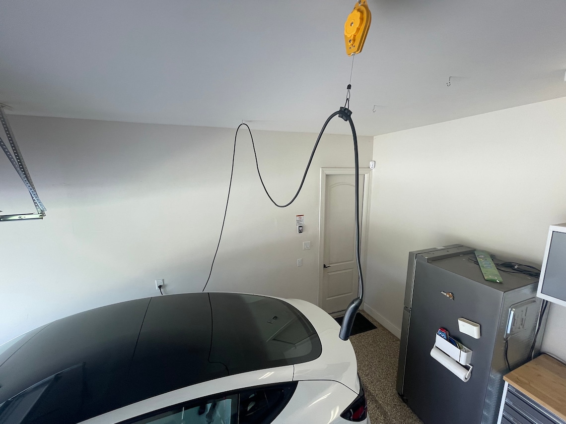 Retractable Overhead Charger Cable Mount Parts for Tesla Model - Etsy