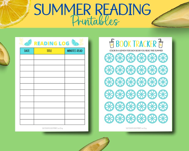 Summer Reading Log Printable, Book Tracker for Kids, Summer Reading ...