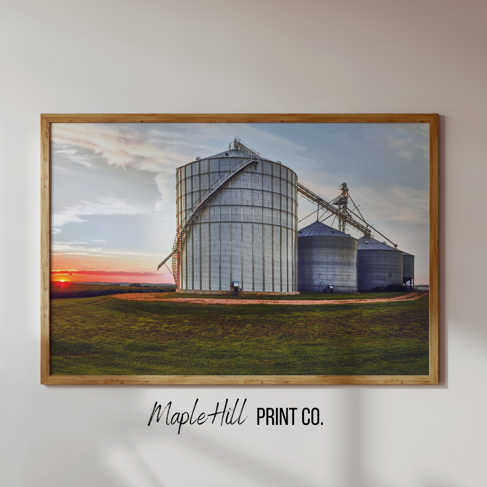 Grain Silo Wall Art, Industrial Wall Decor, Farmhouse Decor, Western ...