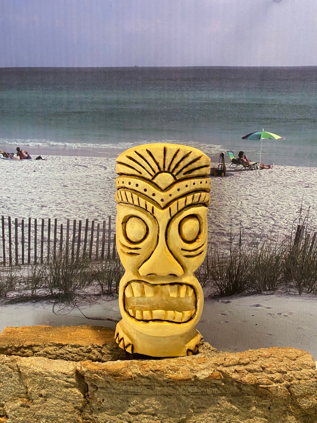 Hand Carved Wooden Tiki #1 - Etsy