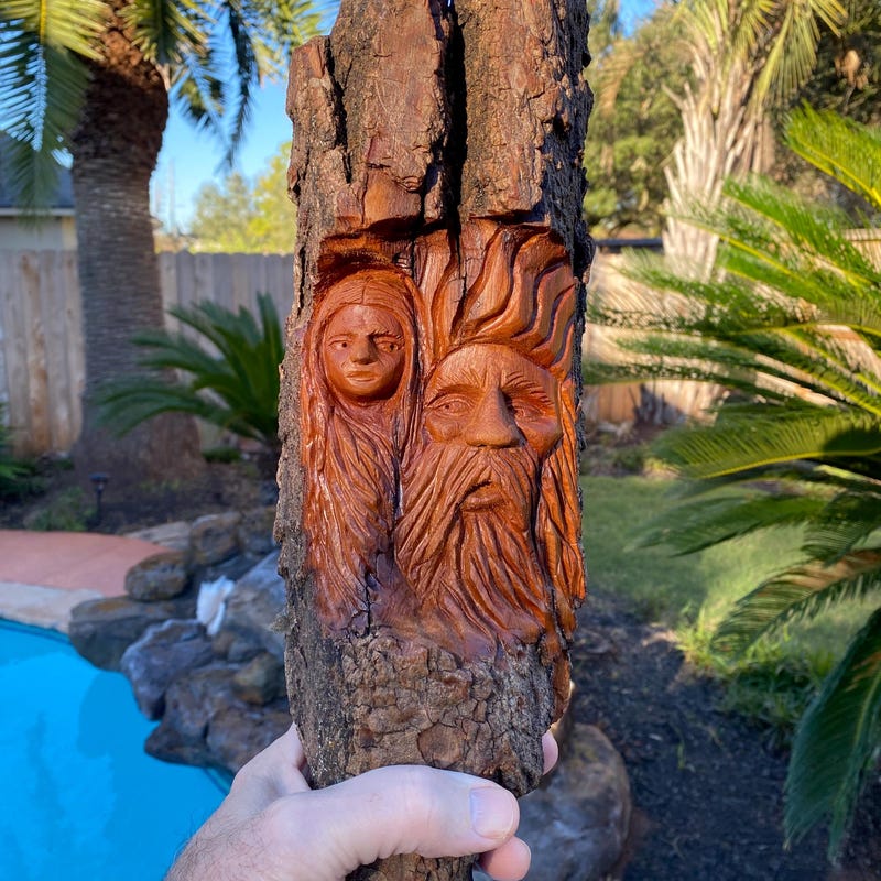 Wood Spirit Carving - Etsy