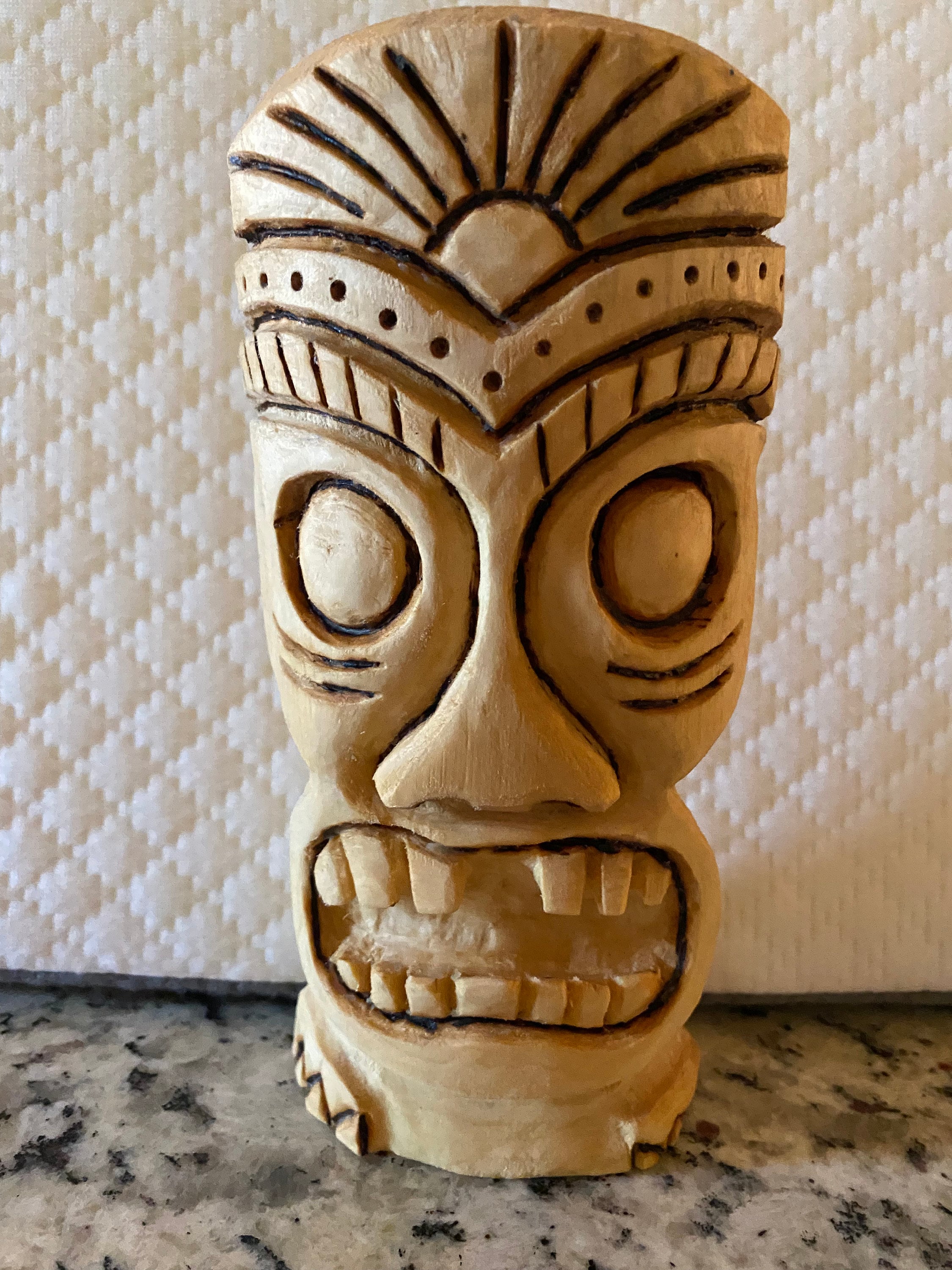 Hand Carved Wooden Tiki #1 - Etsy