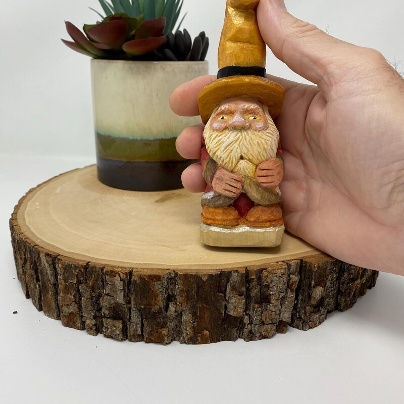 Wood Painted Gnomes - Etsy
