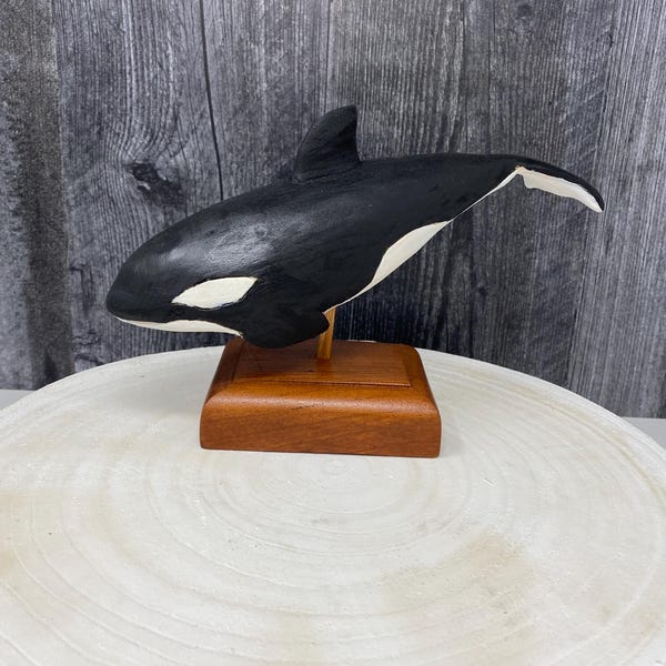 Orca Wood Carving - Etsy