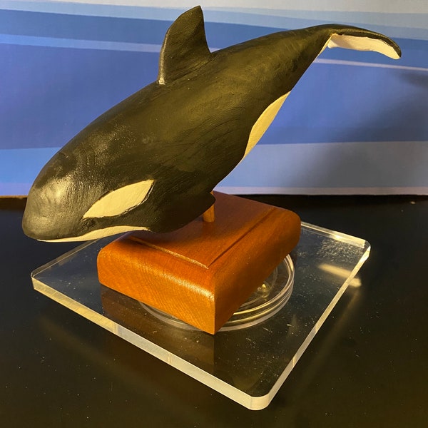 Orca Wood Carving - Etsy