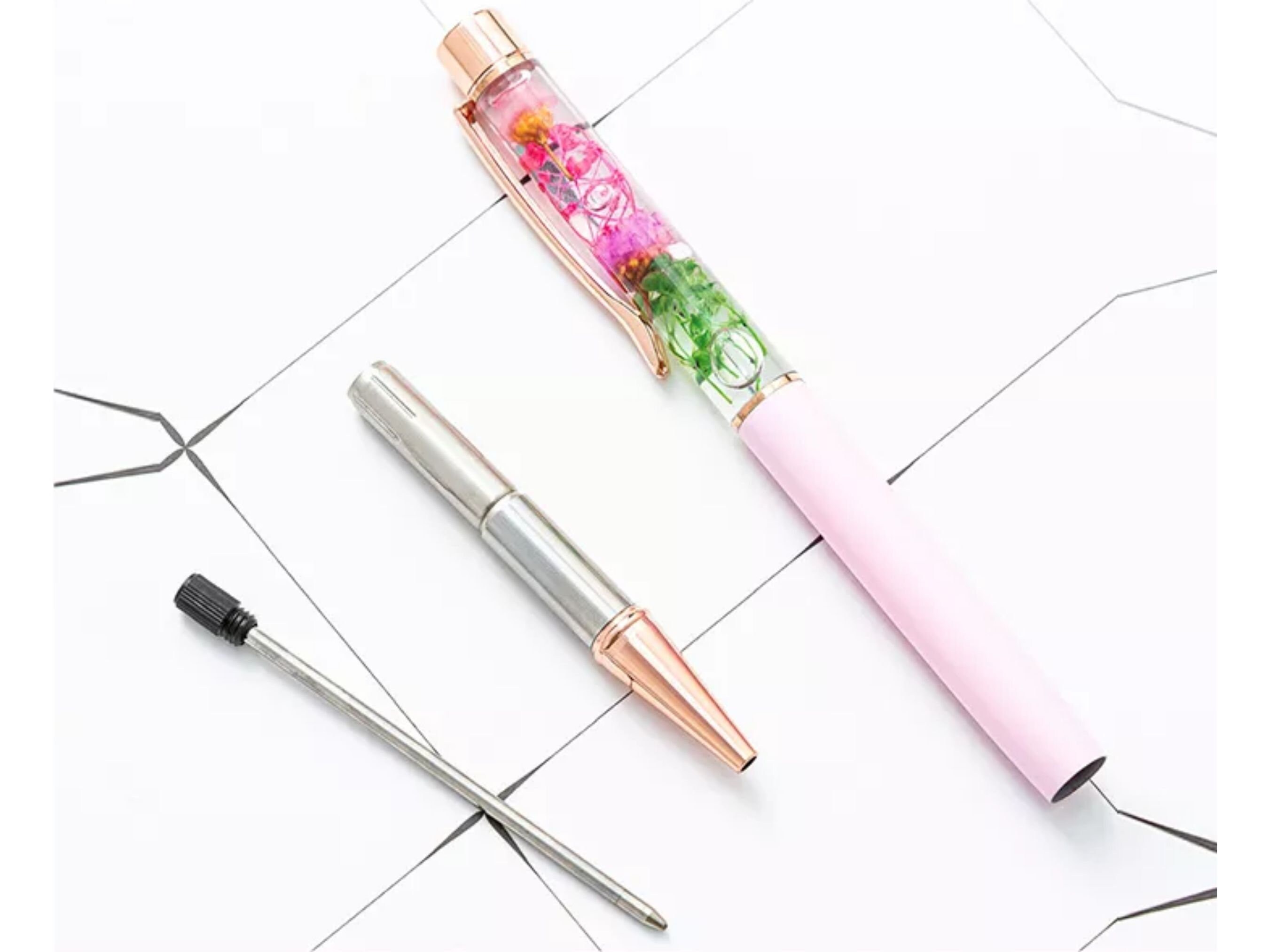 Floral Pens Ink Pens Kawaii Dried Flowers Pressed Flowers - Etsy