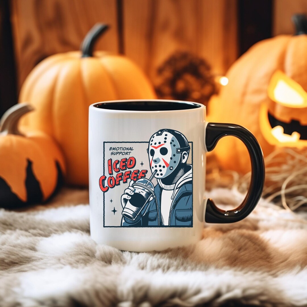 Jason Mask Iced Coffee Mug: Horror Movie Fan Gift - Etsy